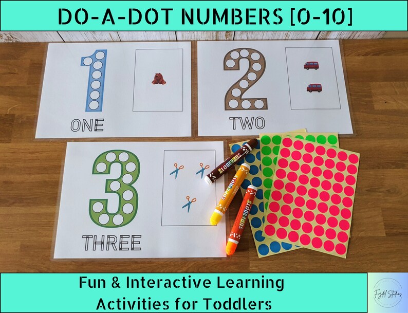 Do A Dot Sticker Numbers Dot Dab Markers Activity Book Printable ...