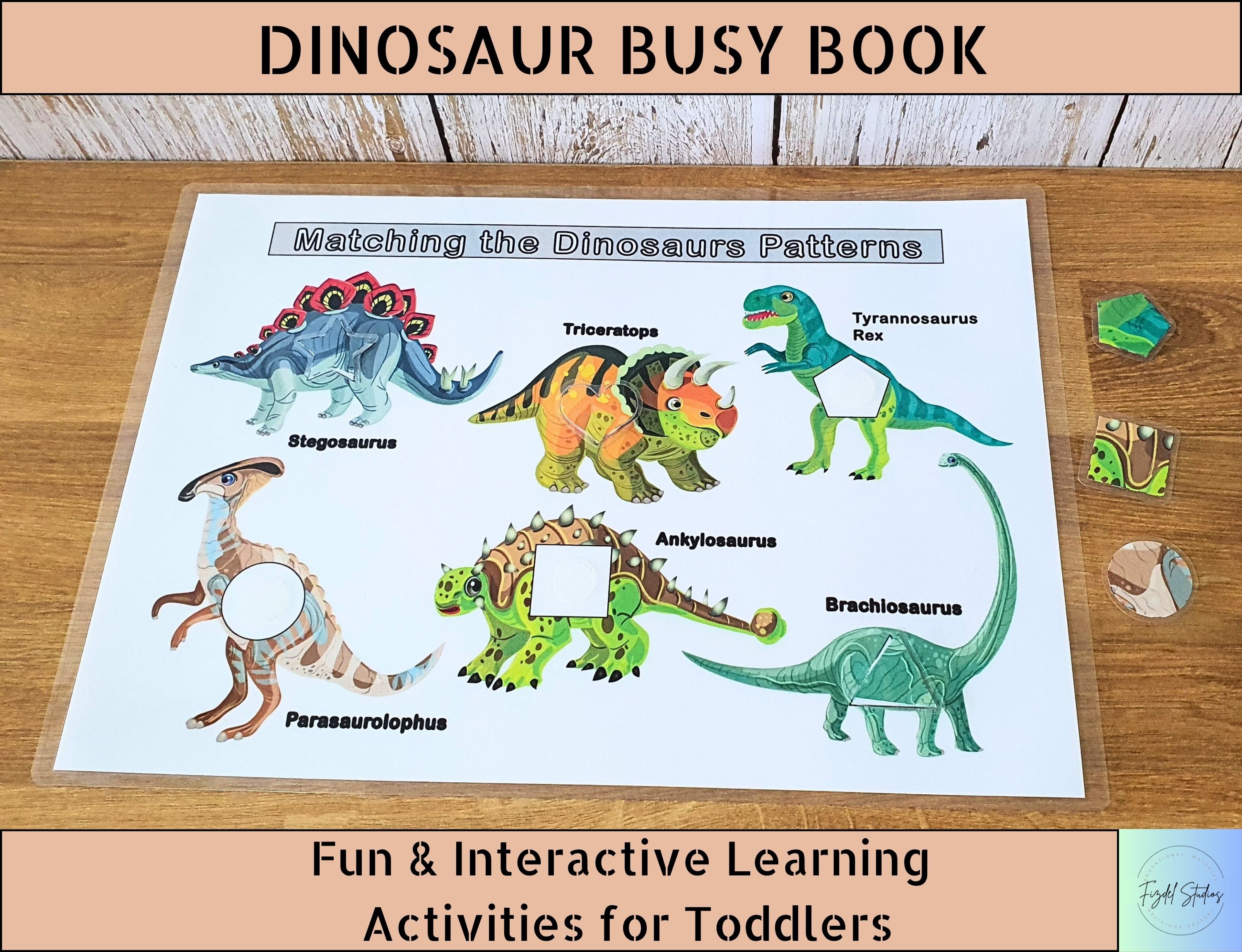 Dinosaur Activity Book Printable Preschool Learning Activity Binder ...