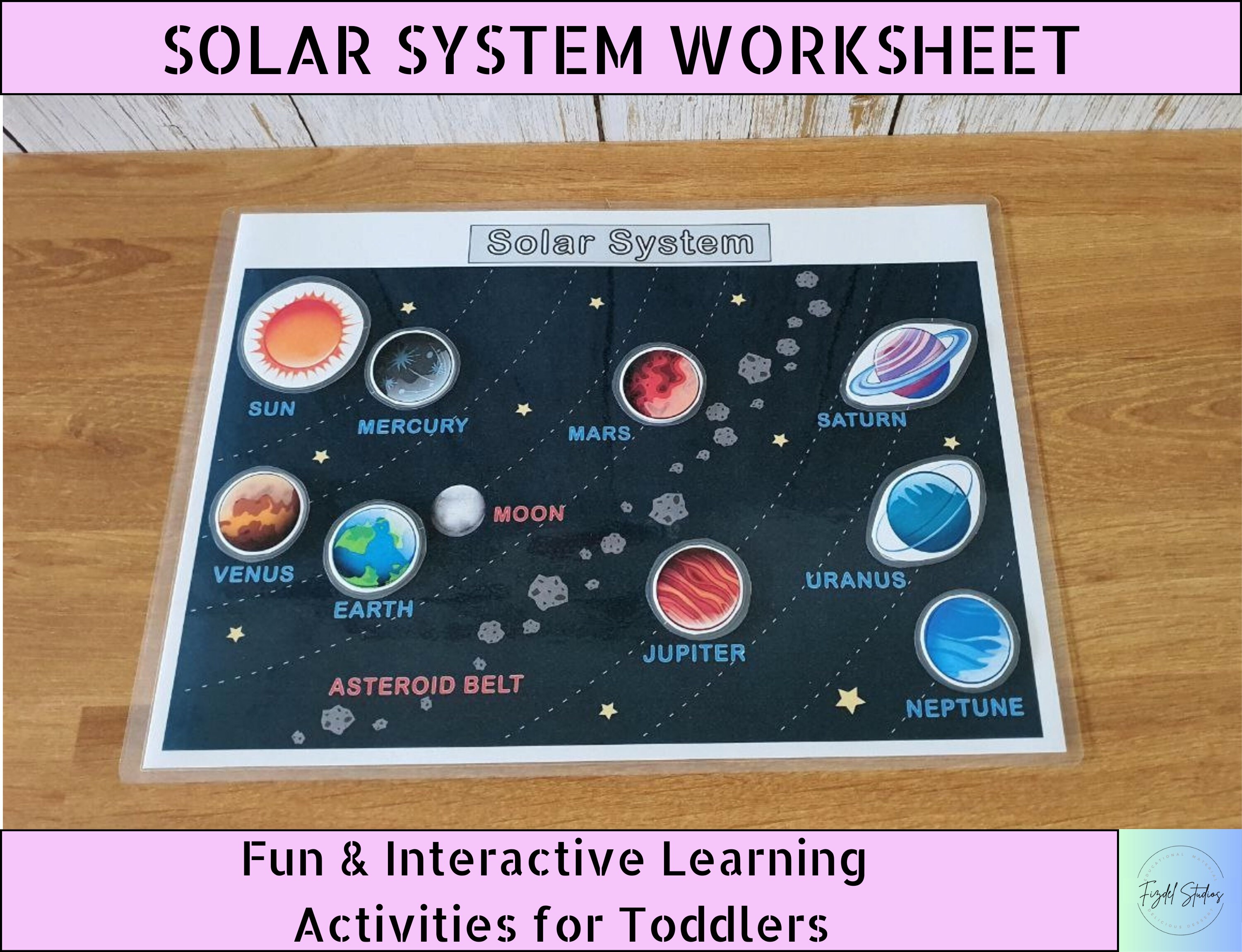 Solar System Activity Book Printable Preschool Learning - Etsy