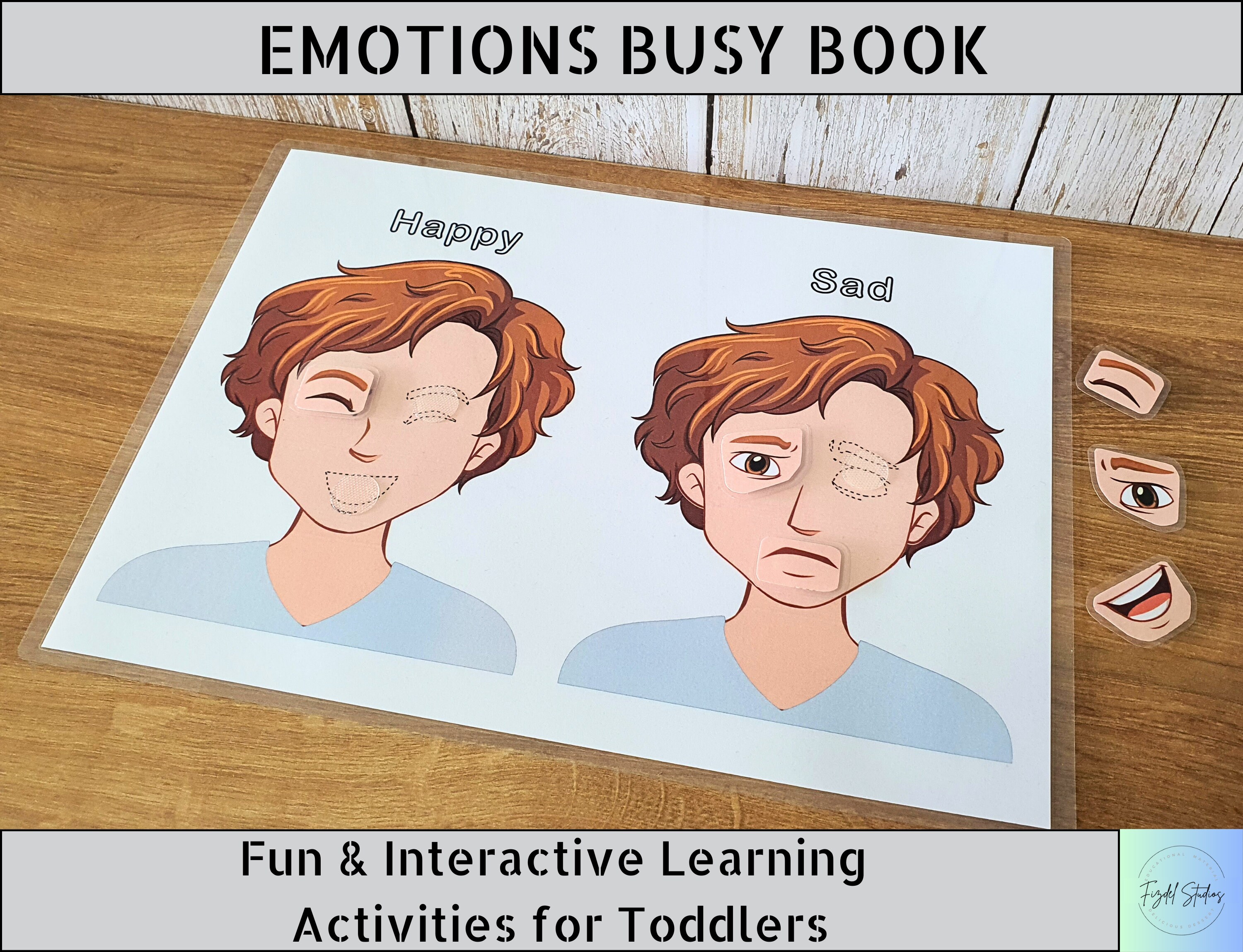 Emotions Activity Book Printable Preschool Learning Activity Binder ...