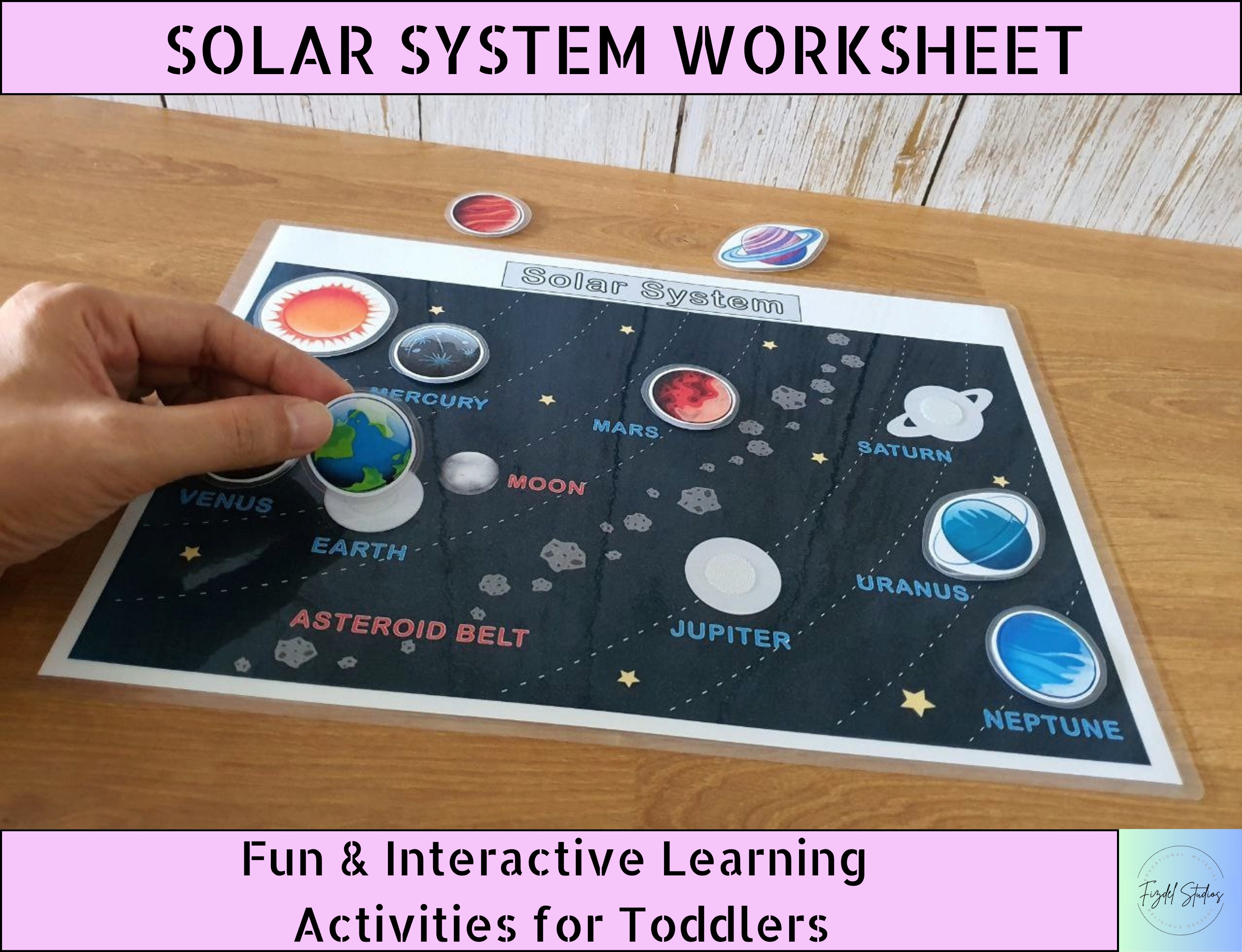 Solar System Activity Book Printable Preschool Learning - Etsy