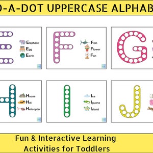 Do A Dot Sticker Uppercase Alphabet Dot Dab Marker Activity Book ...