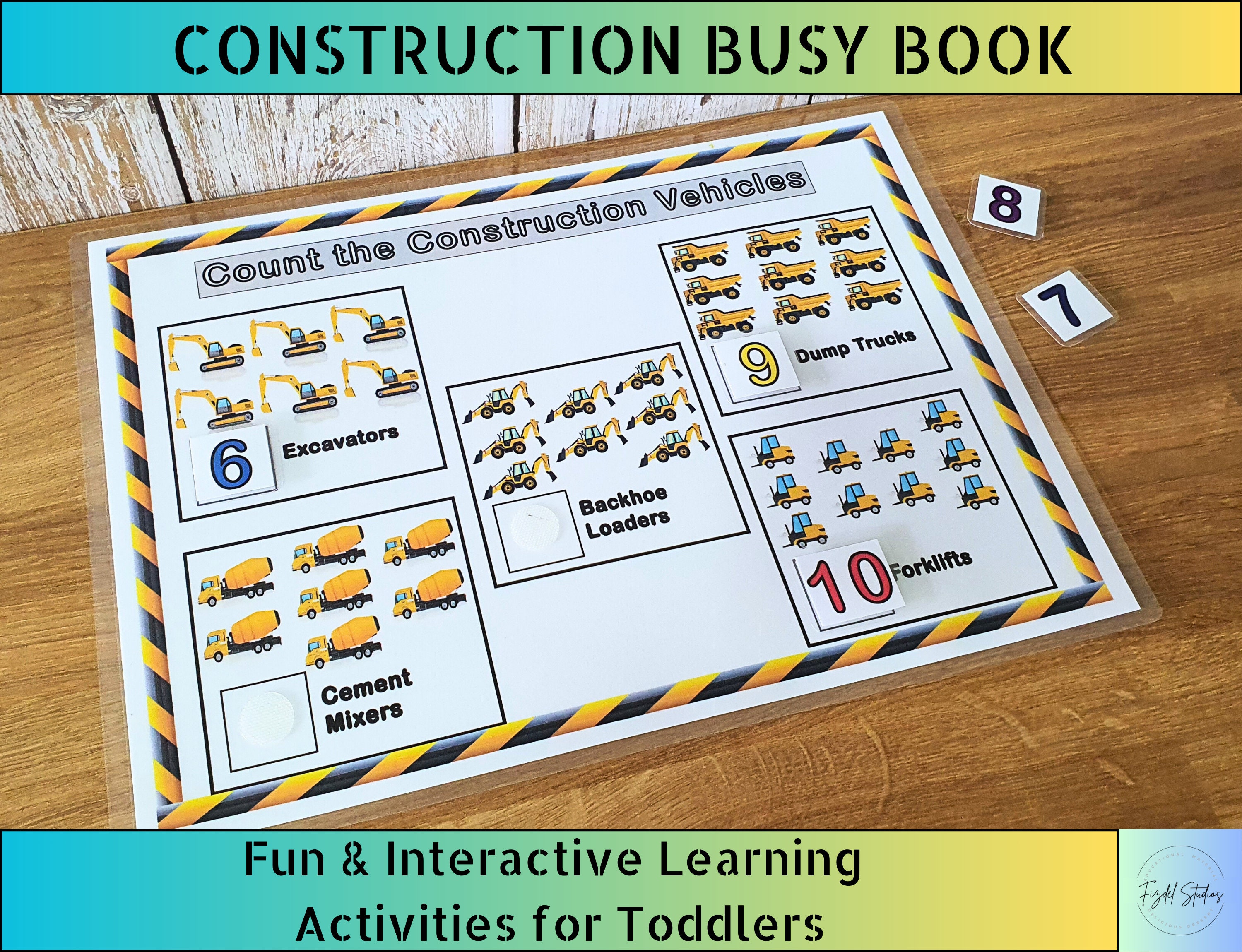 Construction Activity Book Printable Preschool Learning - Etsy