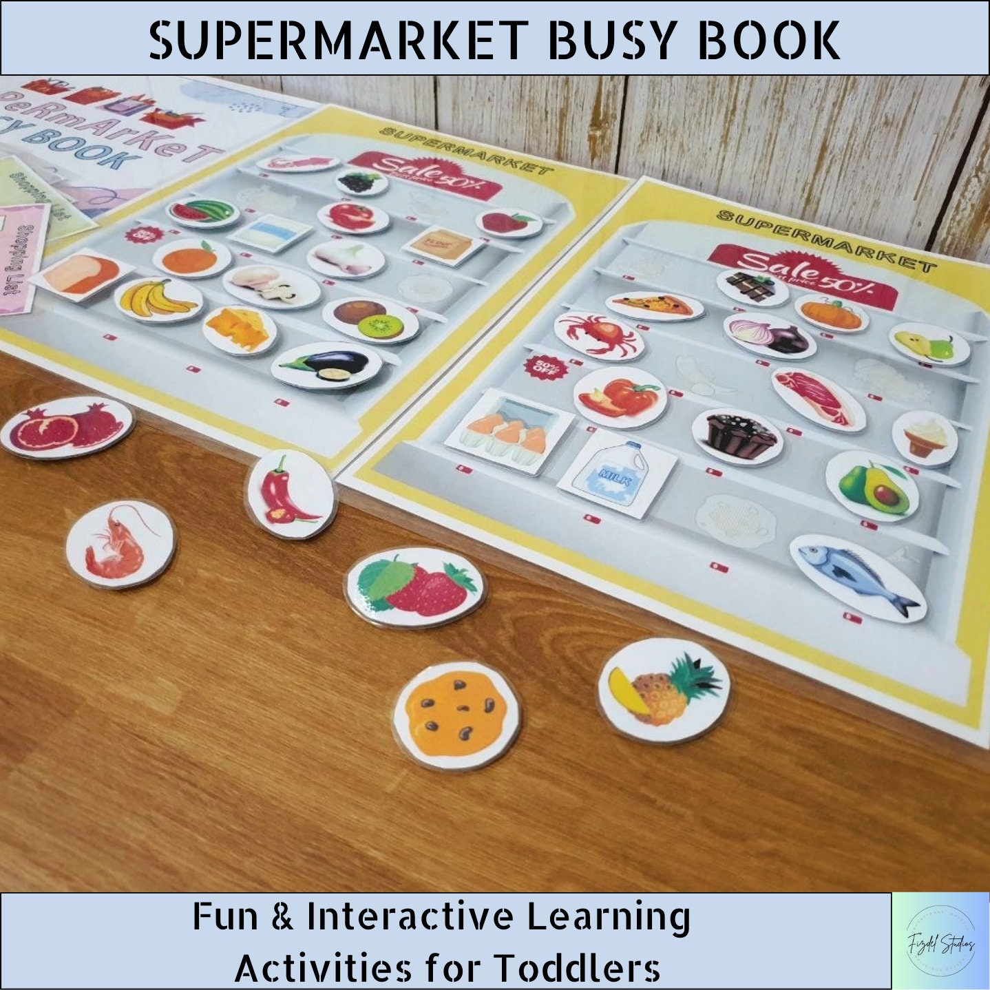 Supermarket Shopping Activity Book Printable Preschool Learning ...