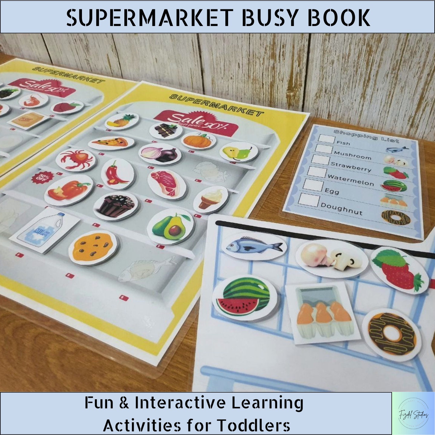 Supermarket Shopping Activity Book Printable Preschool Learning ...