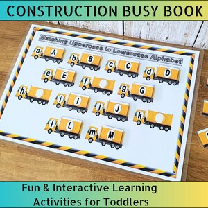 Construction Activity Book Printable Preschool Learning - Etsy