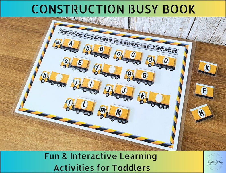 Construction Activity Book Printable Preschool Learning - Etsy