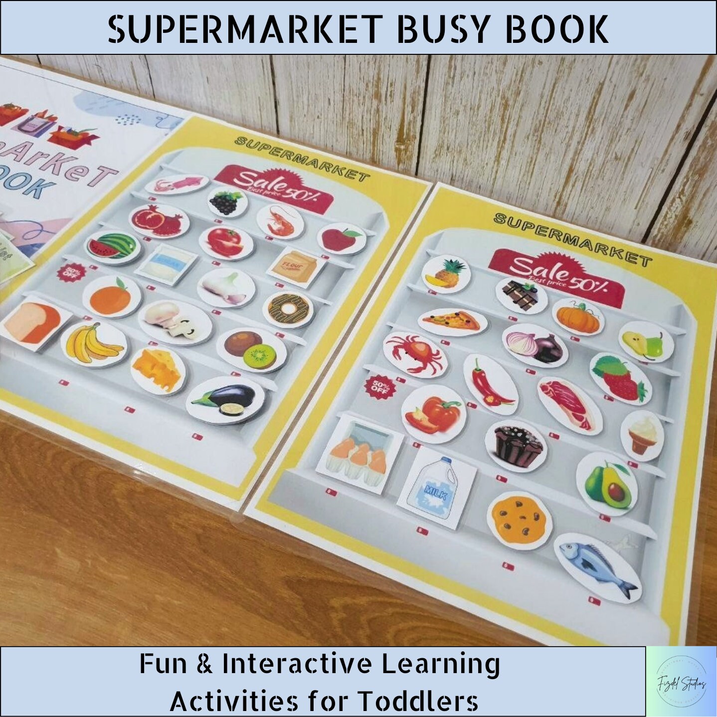 Supermarket Shopping Activity Book Printable Preschool Learning ...