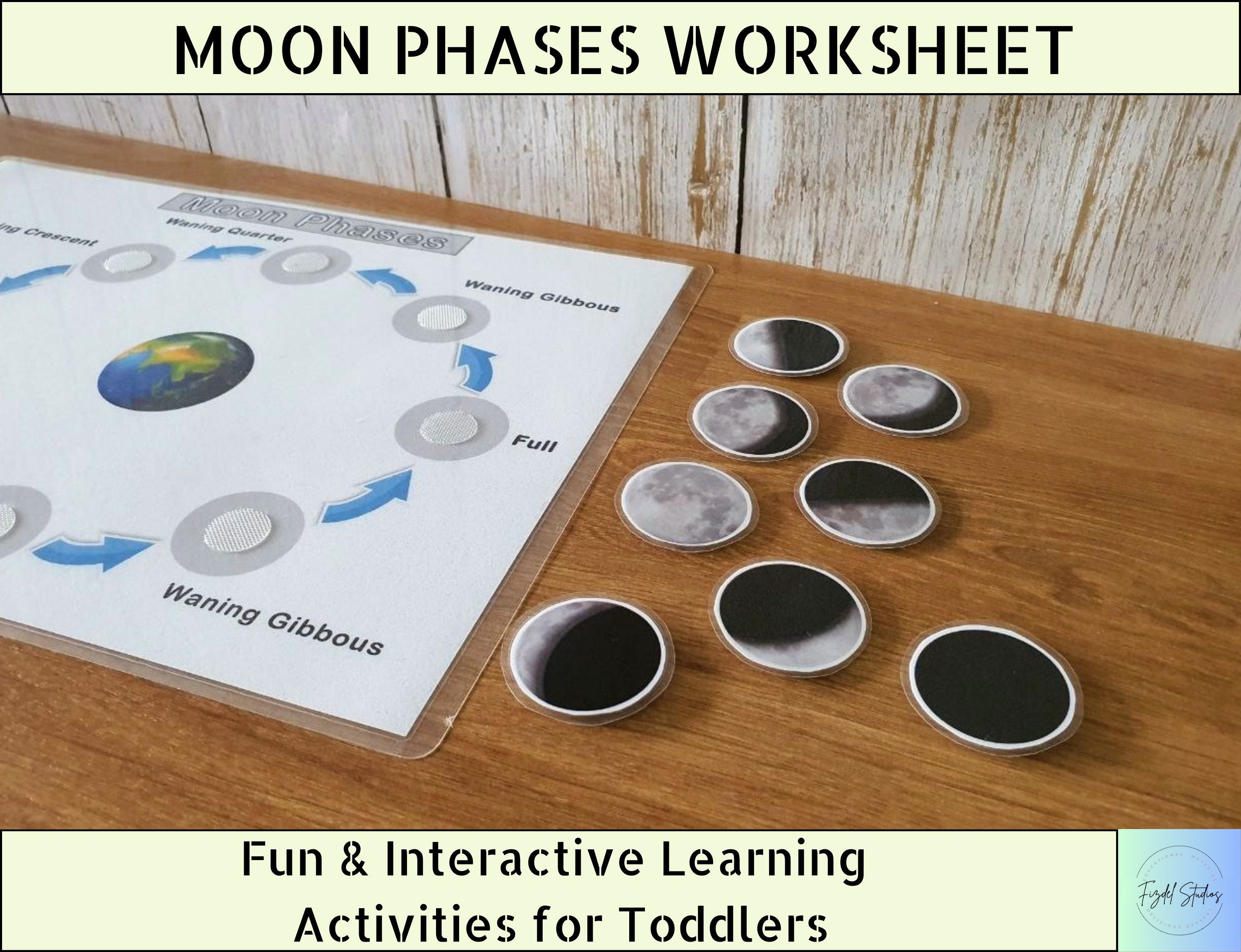 Moon Phases Solar System Activity Book Printable Preschool Learning ...