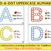 Do A Dot Sticker Uppercase Alphabet Dot Dab Marker Activity Book ...