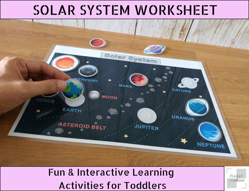 Solar System Activity Book Printable Preschool Learning - Etsy