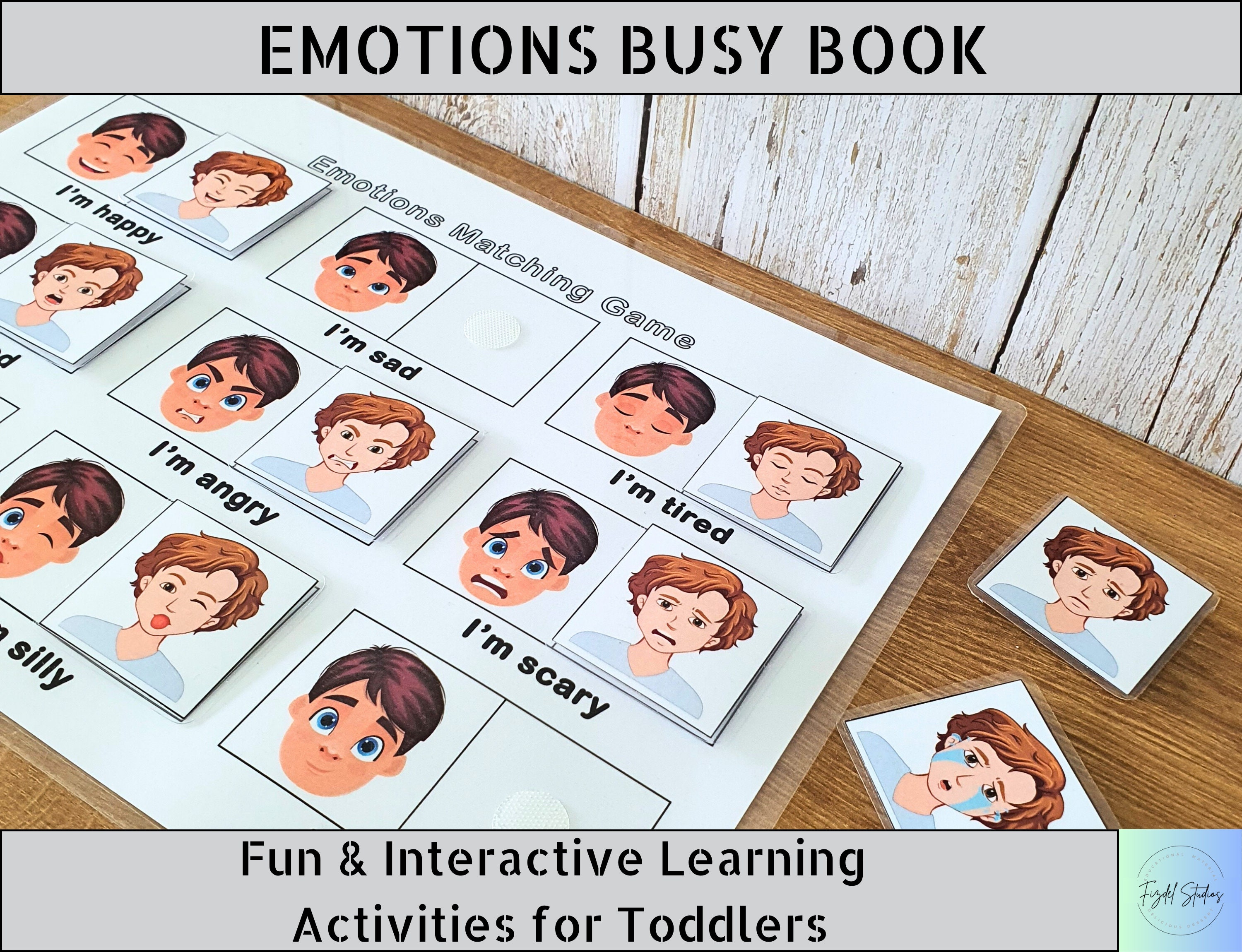 Emotions Activity Book Printable Preschool Learning Activity Binder ...