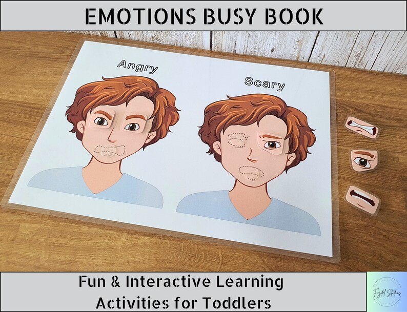 Emotions Activity Book Printable Preschool Learning Activity Binder ...