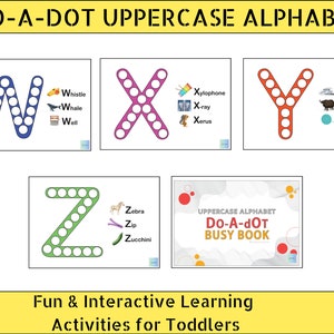 Do A Dot Sticker Uppercase Alphabet Dot Dab Marker Activity Book ...