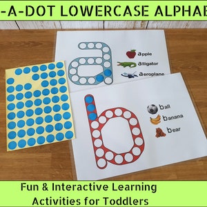 Do A Dot Sticker Lowercase Alphabet Dot Dab Marker Activity Book ...
