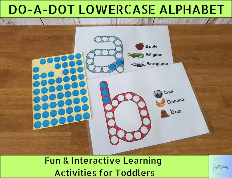 Do A Dot Sticker Lowercase Alphabet Dot Dab Marker Activity Book ...