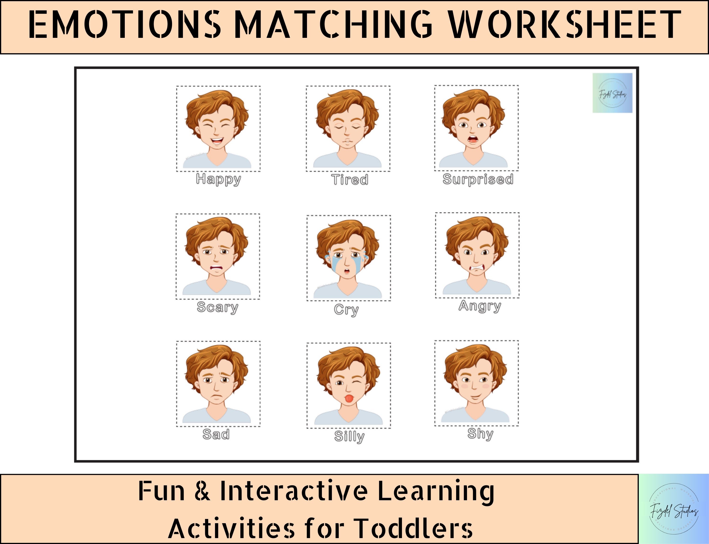 Emotions Activity Book Printable Preschool Learning Activity Binder ...