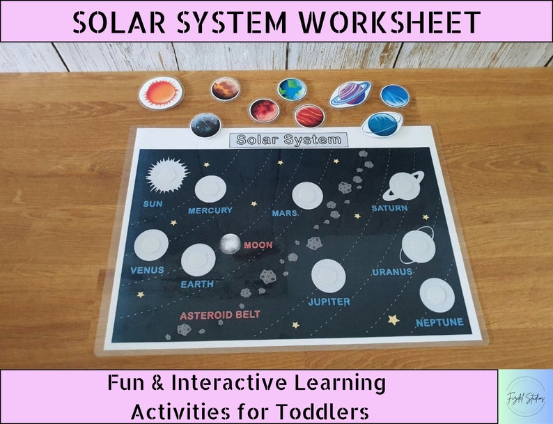 Solar System Activity Book Printable Preschool Learning Activity Binder ...