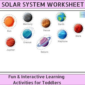 Solar System Activity Book Printable Preschool Learning Activity Binder ...