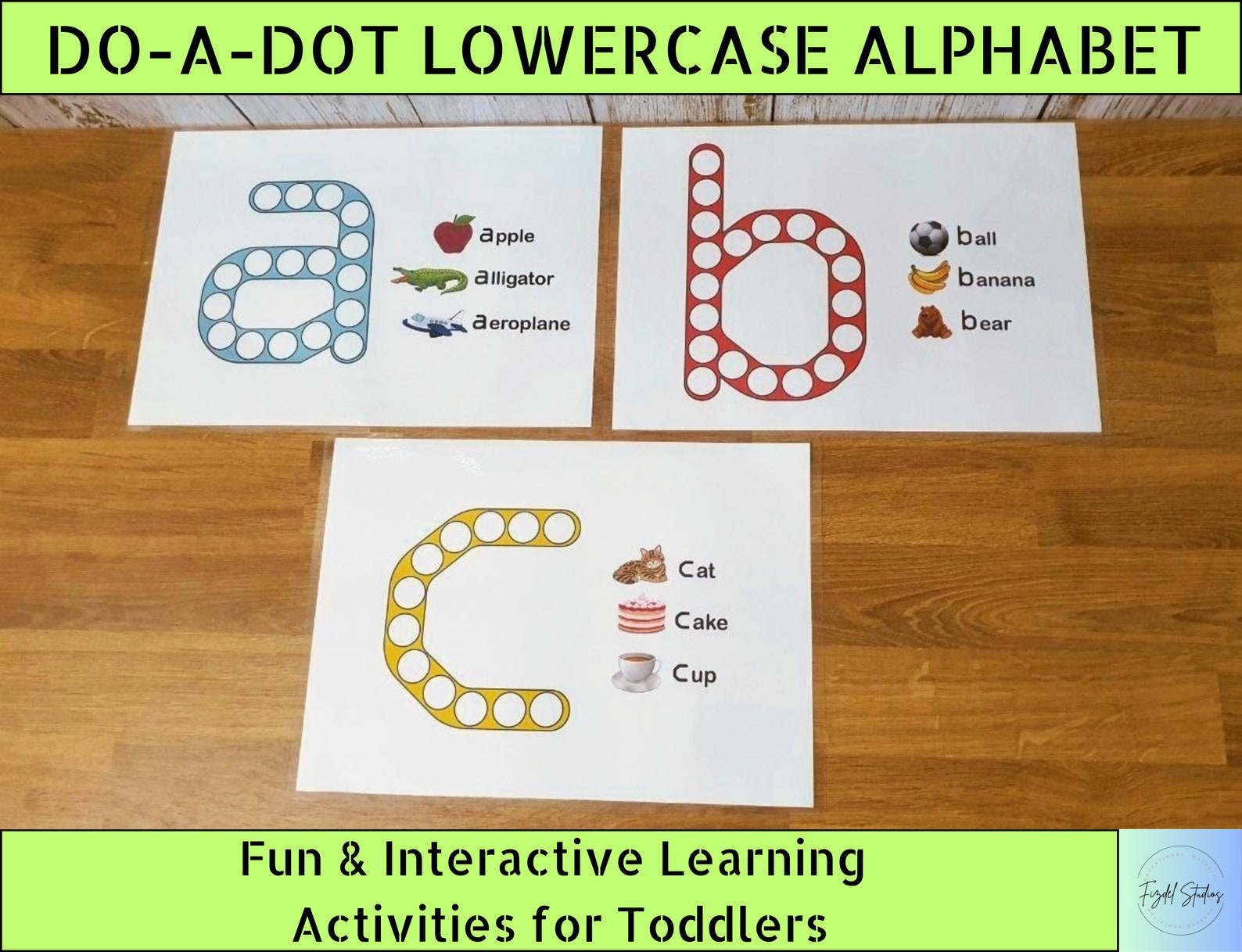 Do A Dot Sticker Lowercase Alphabet Dot Dab Marker Activity Book ...