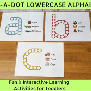 Do A Dot Sticker Lowercase Alphabet Dot Dab Marker Activity Book ...