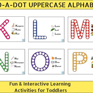 Do A Dot Sticker Uppercase Alphabet Dot Dab Marker Activity Book ...
