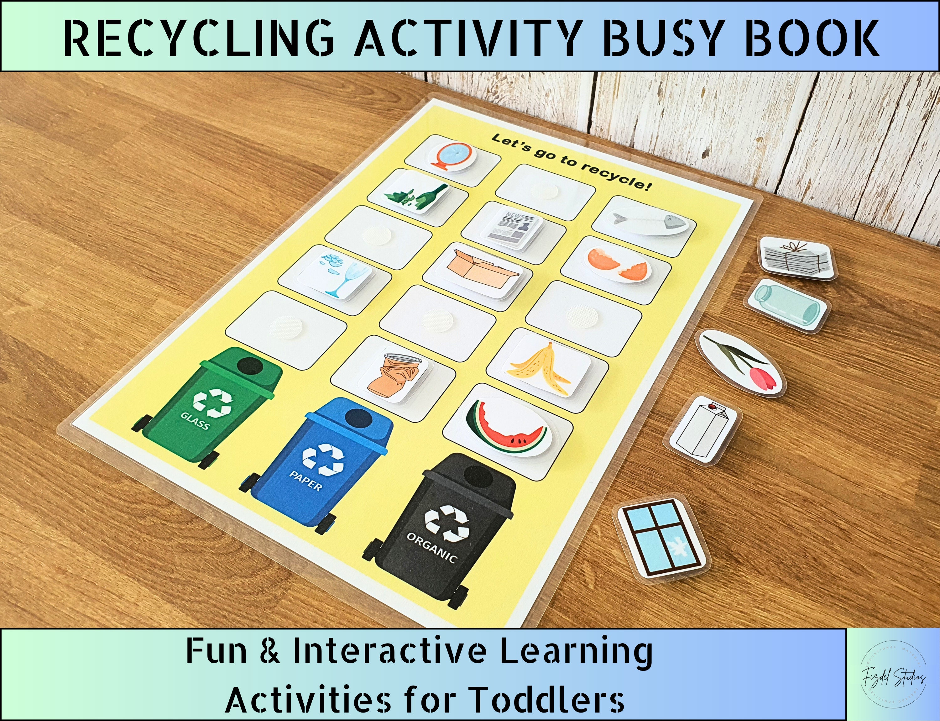 Recycling Activity Book Printable Preschool Learning Worksheets ...