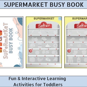 Supermarket Shopping Activity Book Printable Preschool Learning ...