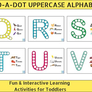 Do A Dot Sticker Uppercase Alphabet Dot Dab Marker Activity Book ...