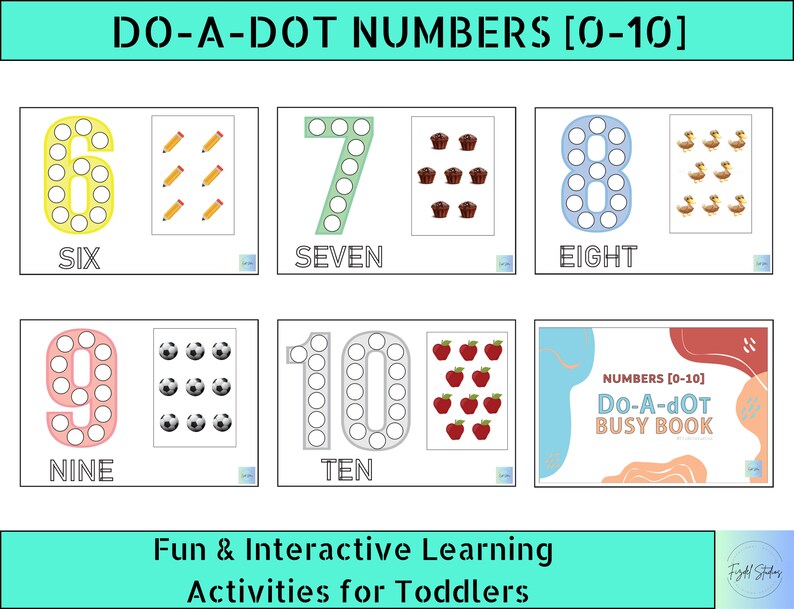 Do A Dot Sticker Numbers Dot Dab Markers Activity Book Printable ...