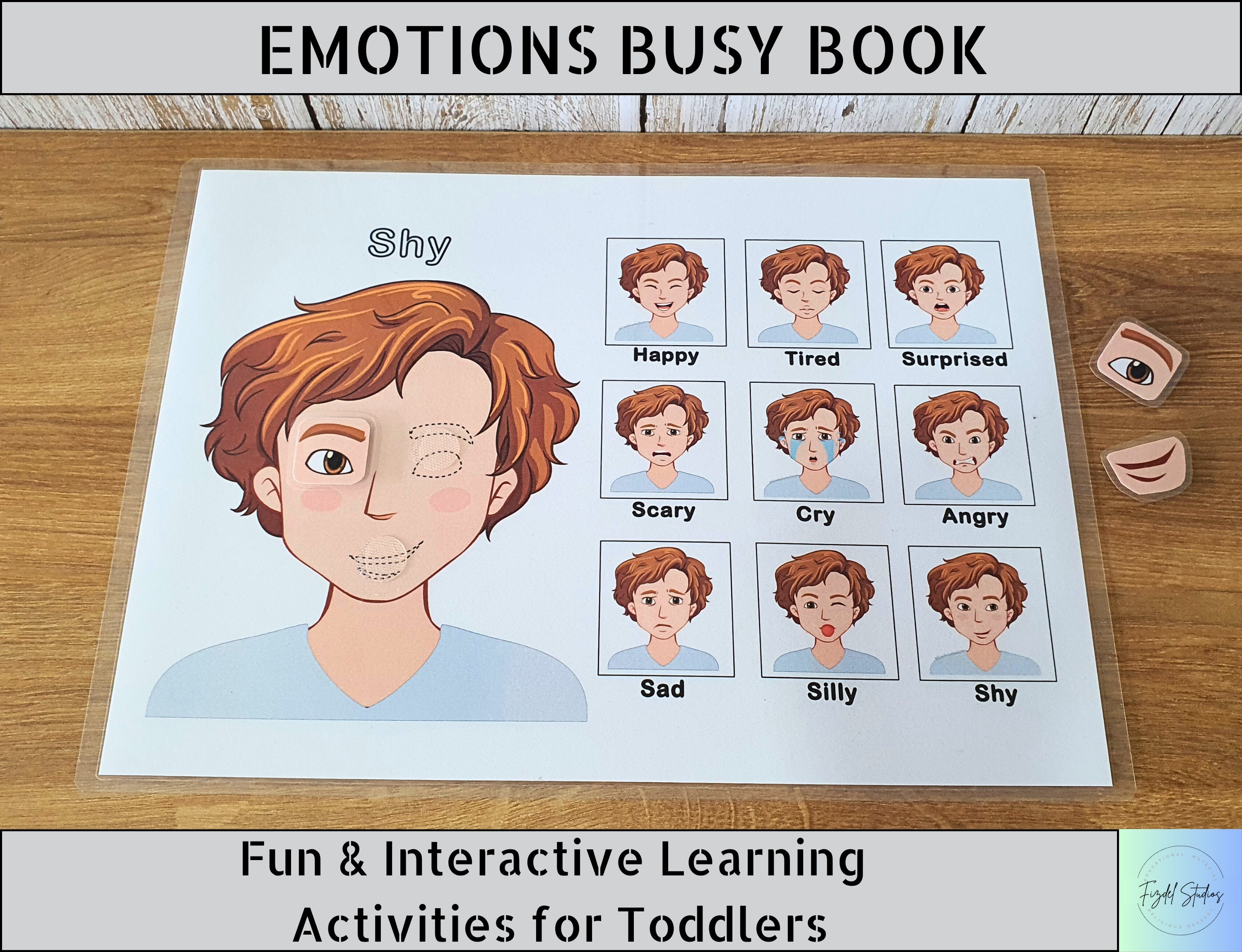 Emotions Activity Book Printable Preschool Learning Activity Binder ...