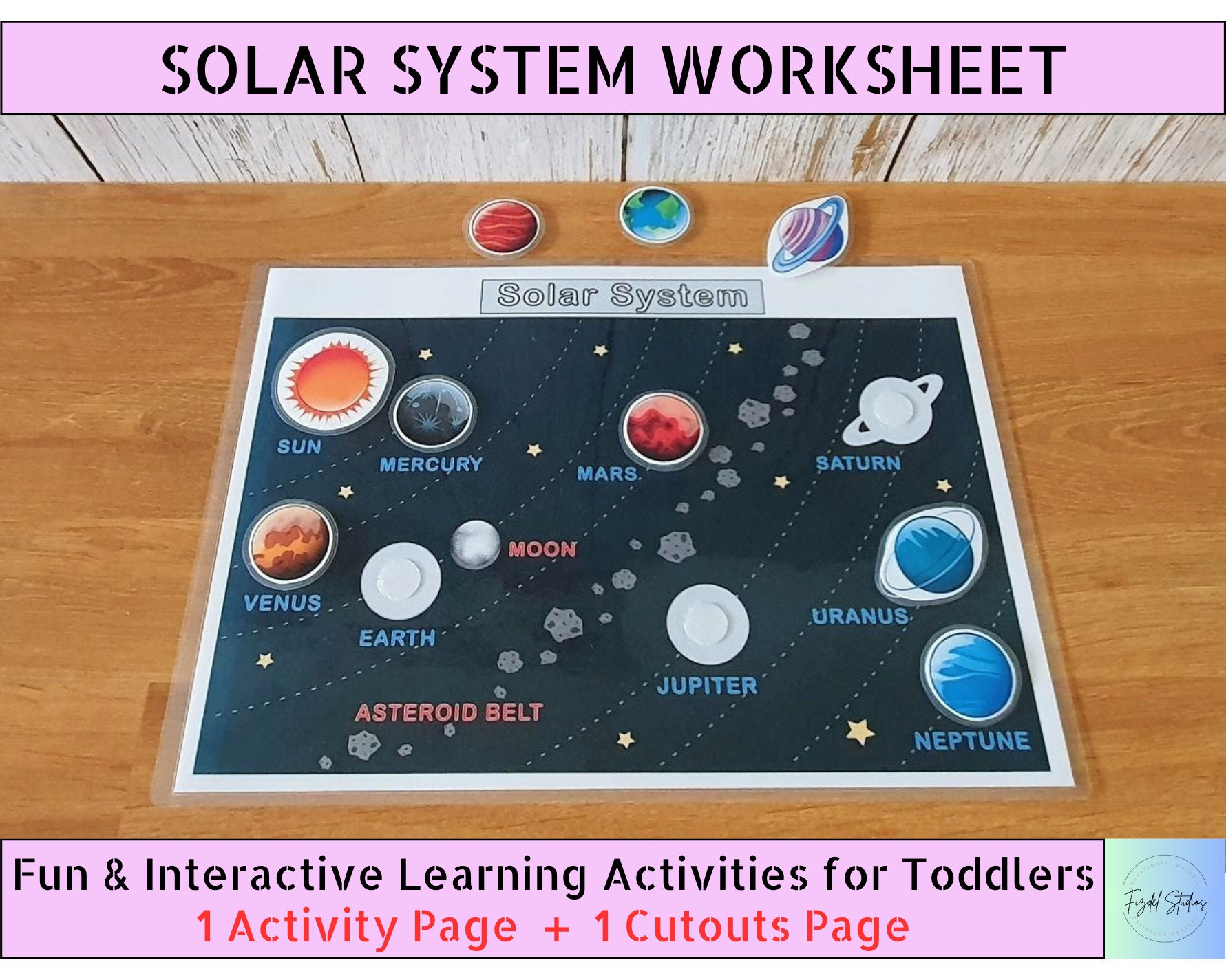 Solar System Activity Book Printable Preschool Learning - Etsy