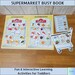 Supermarket Shopping Activity Book Printable Preschool Learning ...