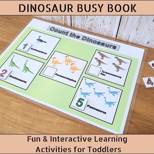 Dinosaur Activity Book Printable Preschool Learning Activity Binder ...