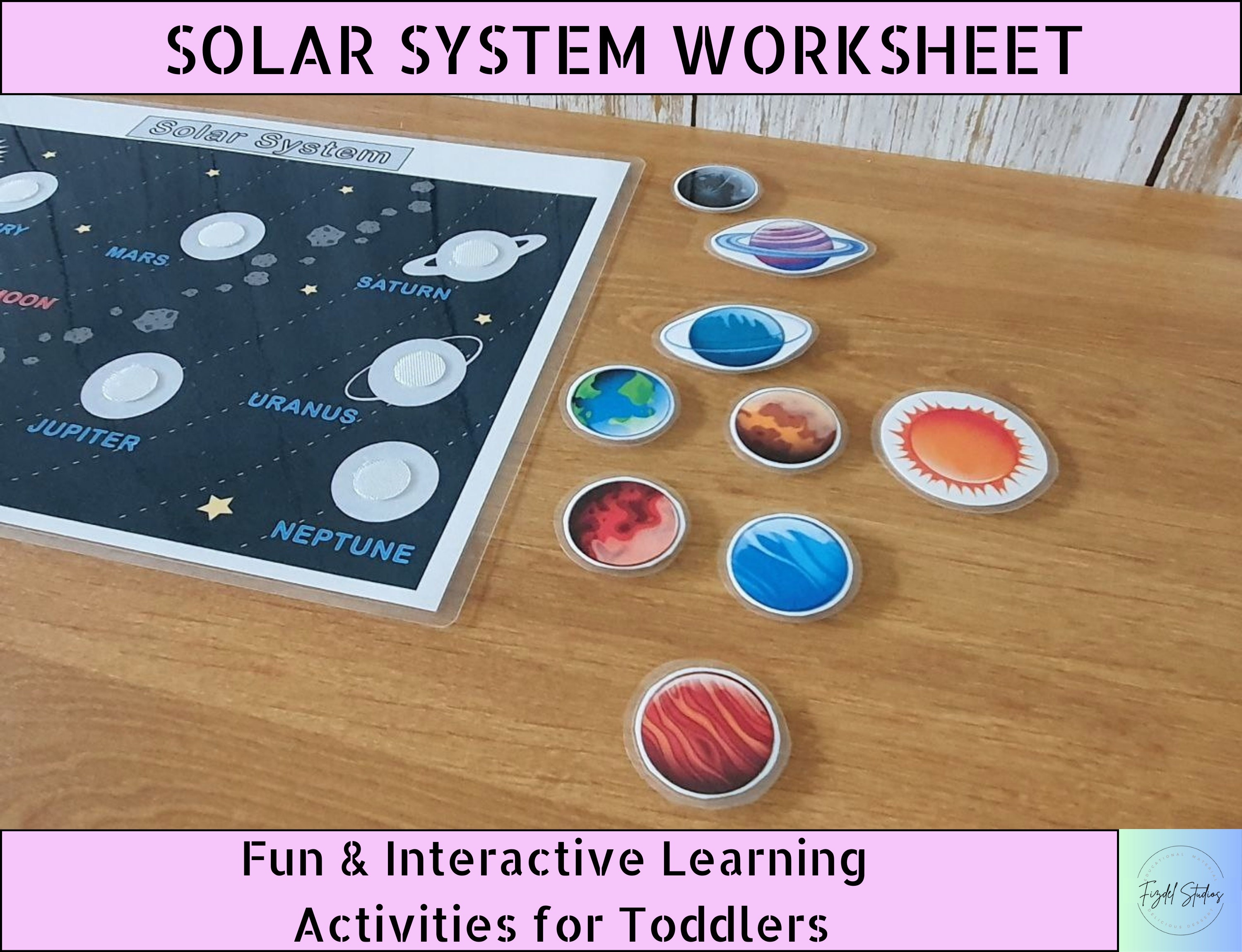 Solar System Activity Book Printable Preschool Learning - Etsy