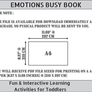 Emotions Activity Book Printable Preschool Learning Activity Binder ...