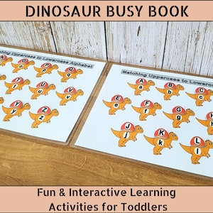 Dinosaur Activity Book Printable Preschool Learning Activity Binder ...