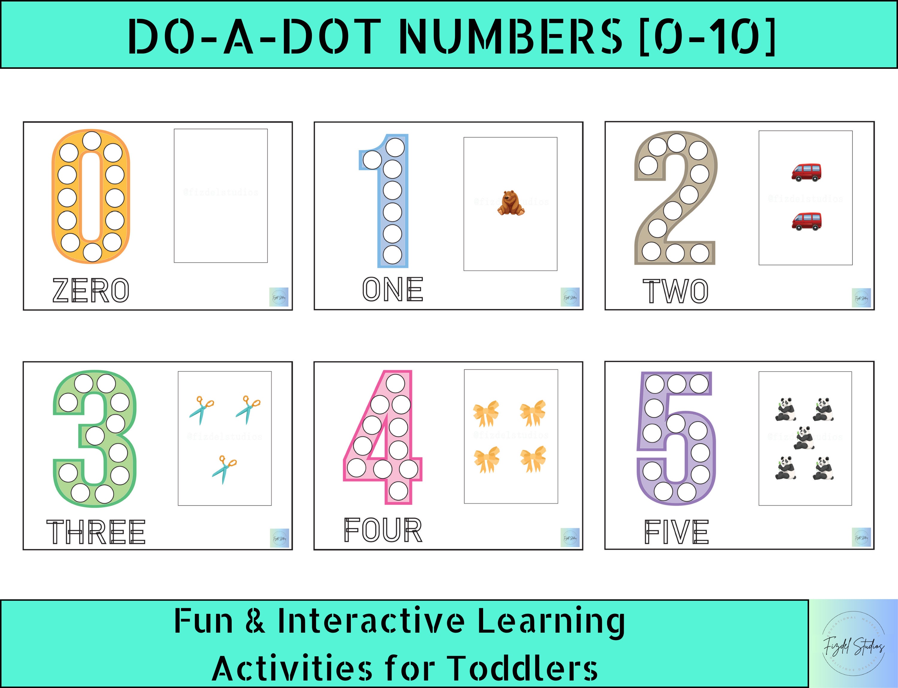 Do A Dot Sticker Numbers Dot Dab Markers Activity Book Printable ...