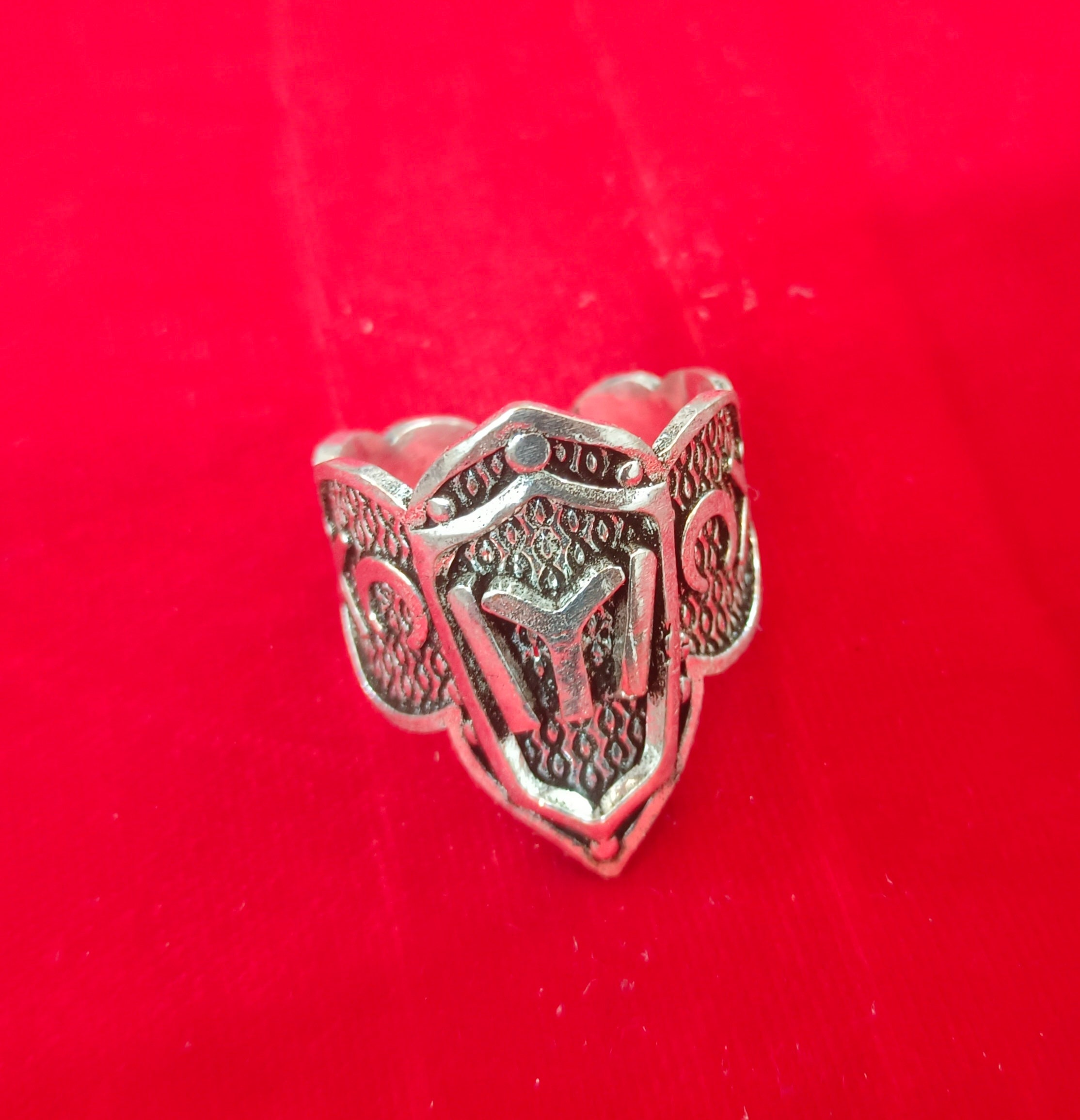 Silver Kayi Tribe Ertugrul Ring Antique Collection Adjustable - Etsy