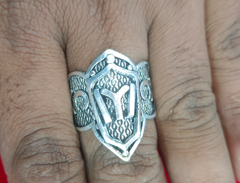 Silver Kayi Tribe Ertugrul Ring Antique Collection Adjustable - Etsy