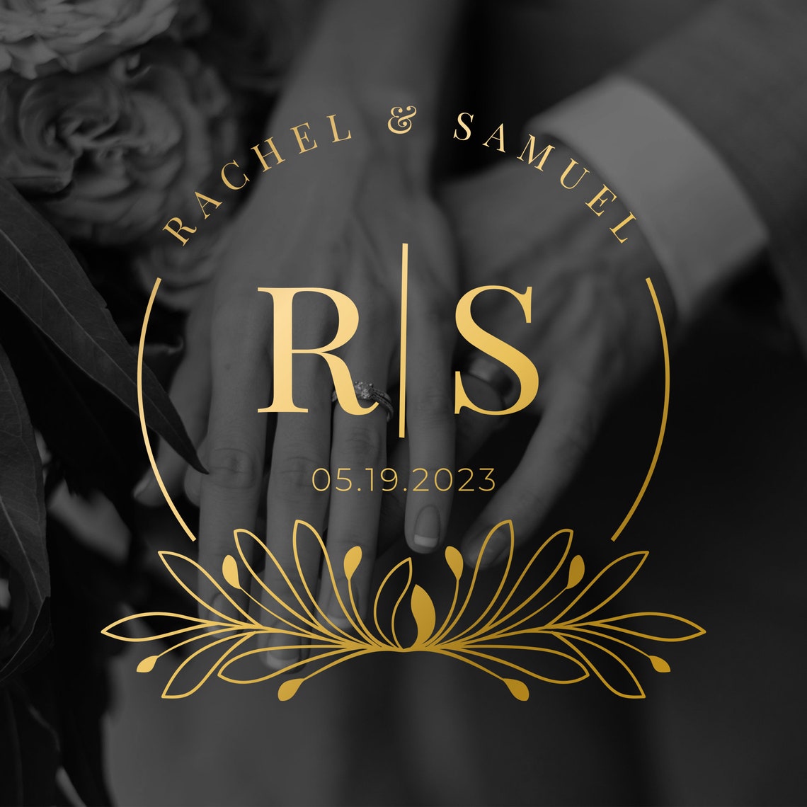 Modern Wedding Monogram, Monogram SVG, Wedding SVG, Wedding Couple Logo ...