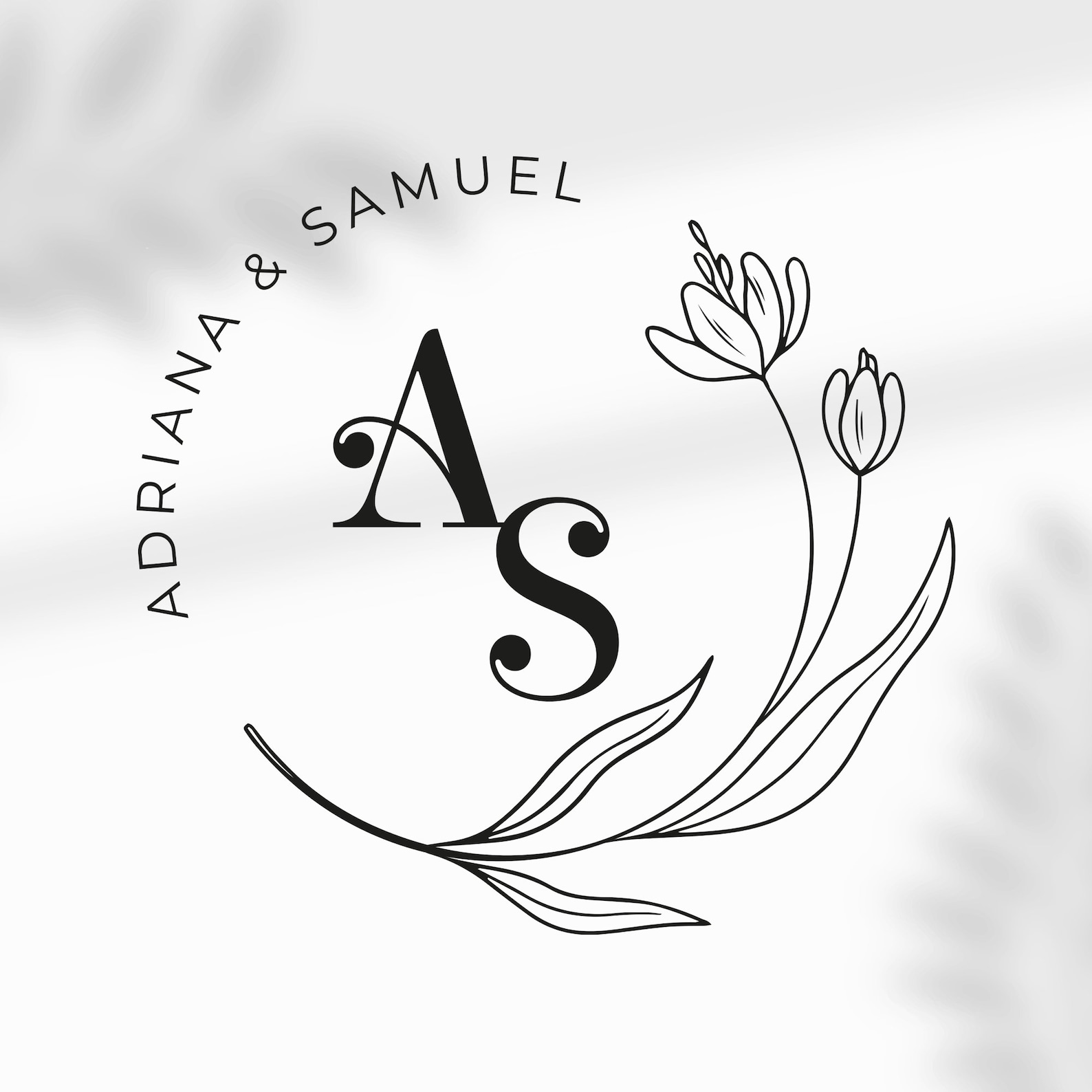 Wedding Crest, Monogram SVG, Elegant Wedding Monogram, Modern Wedding ...