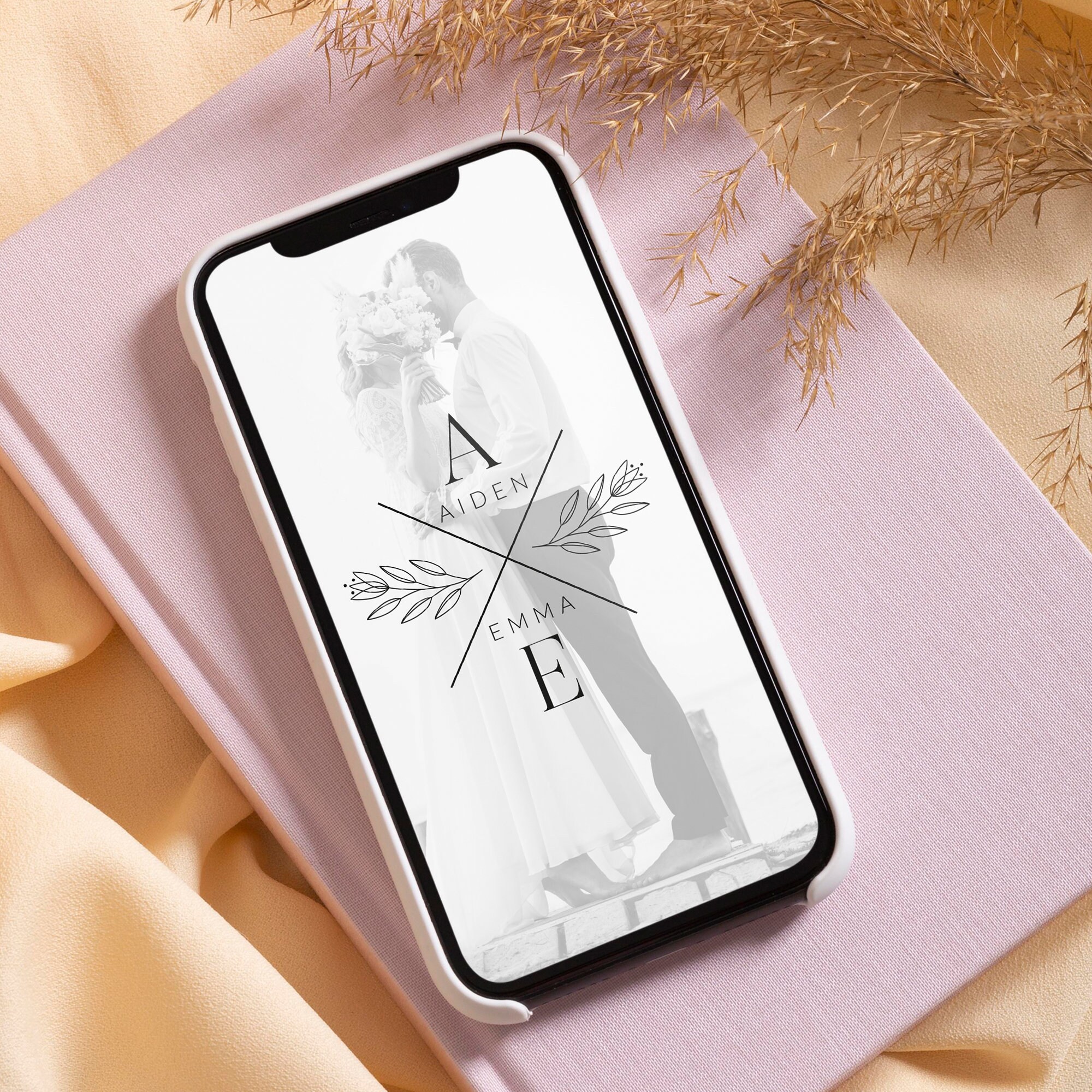 Luxury Wedding Logo, Modern Wedding Monogram, Couple Initials, Wedding ...