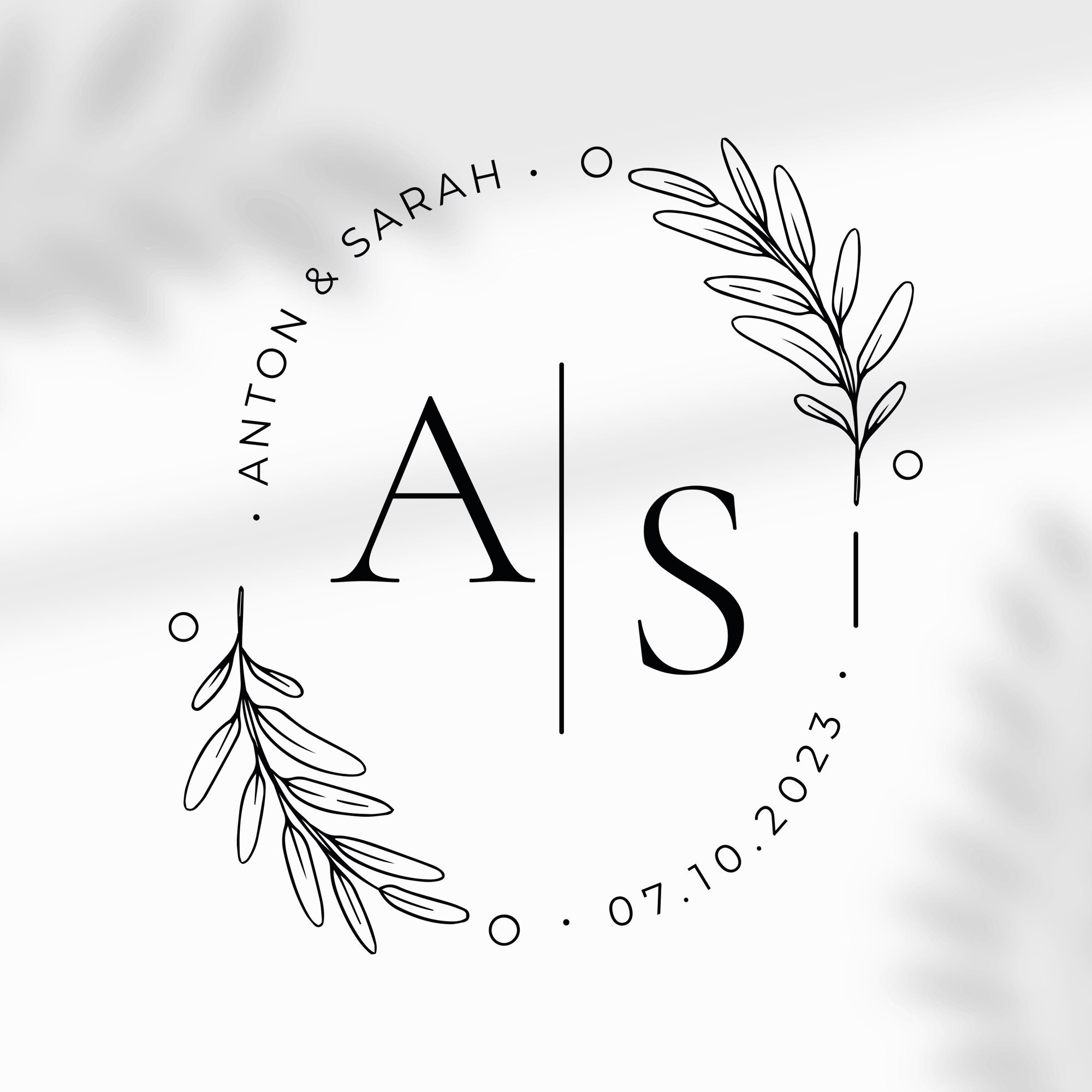 Modern Wedding Monogram, Wedding Couple Logo, Elegant Wedding Design ...
