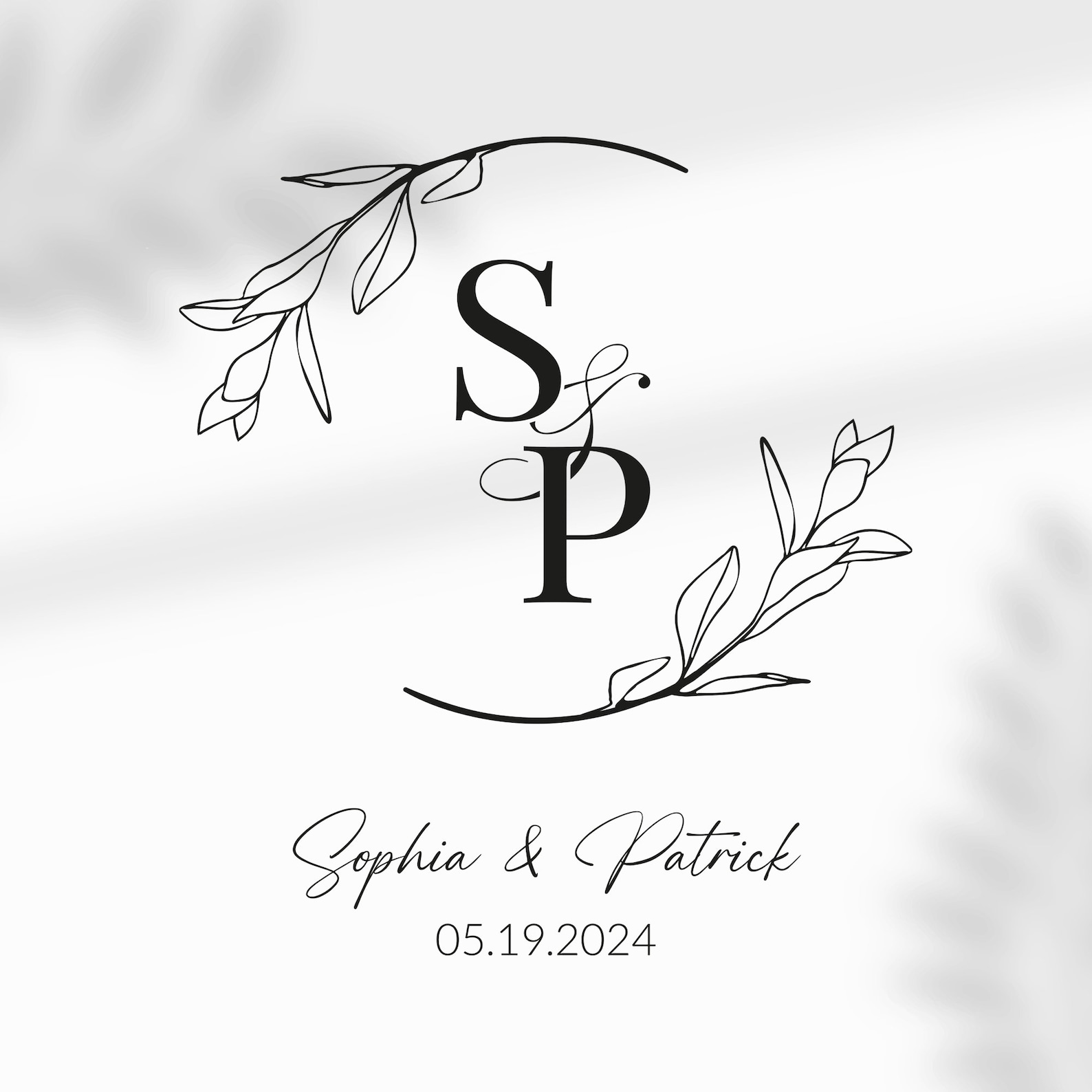 Modern Wedding Monogram, Wedding SVG, Monogram SVG, Wedding Couple Logo ...