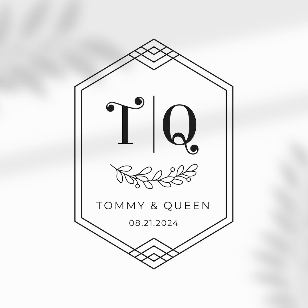 Wedding SVG, Custom Wedding Logo, Modern Wedding Monogram, Wedding ...