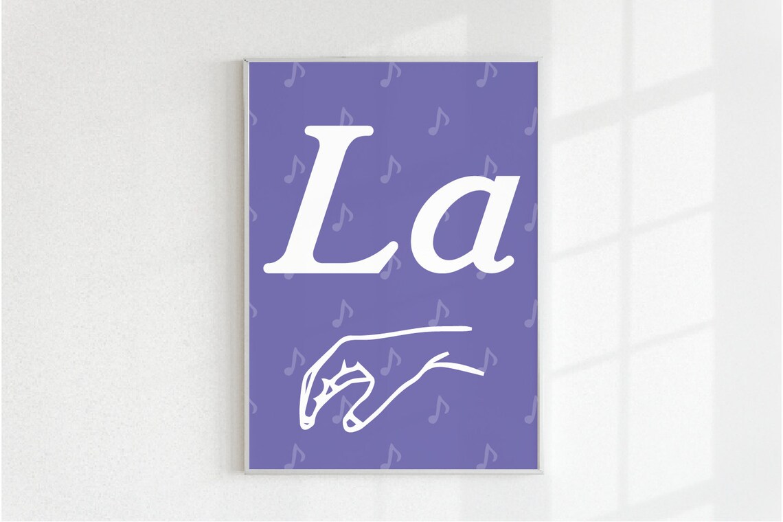 Solfege Hand Sign Posters • Boomwhacker Color Scheme • Music Classroom ...