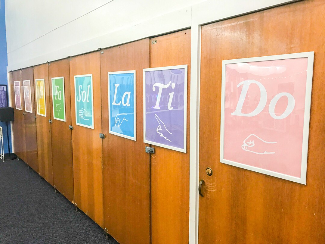 Solfege Hand Sign Posters • Pastel Color Scheme • Music Classroom Decor ...