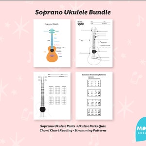Soprano Ukulele Bundle • Chord Charts & Progressions • Music Teacher ...