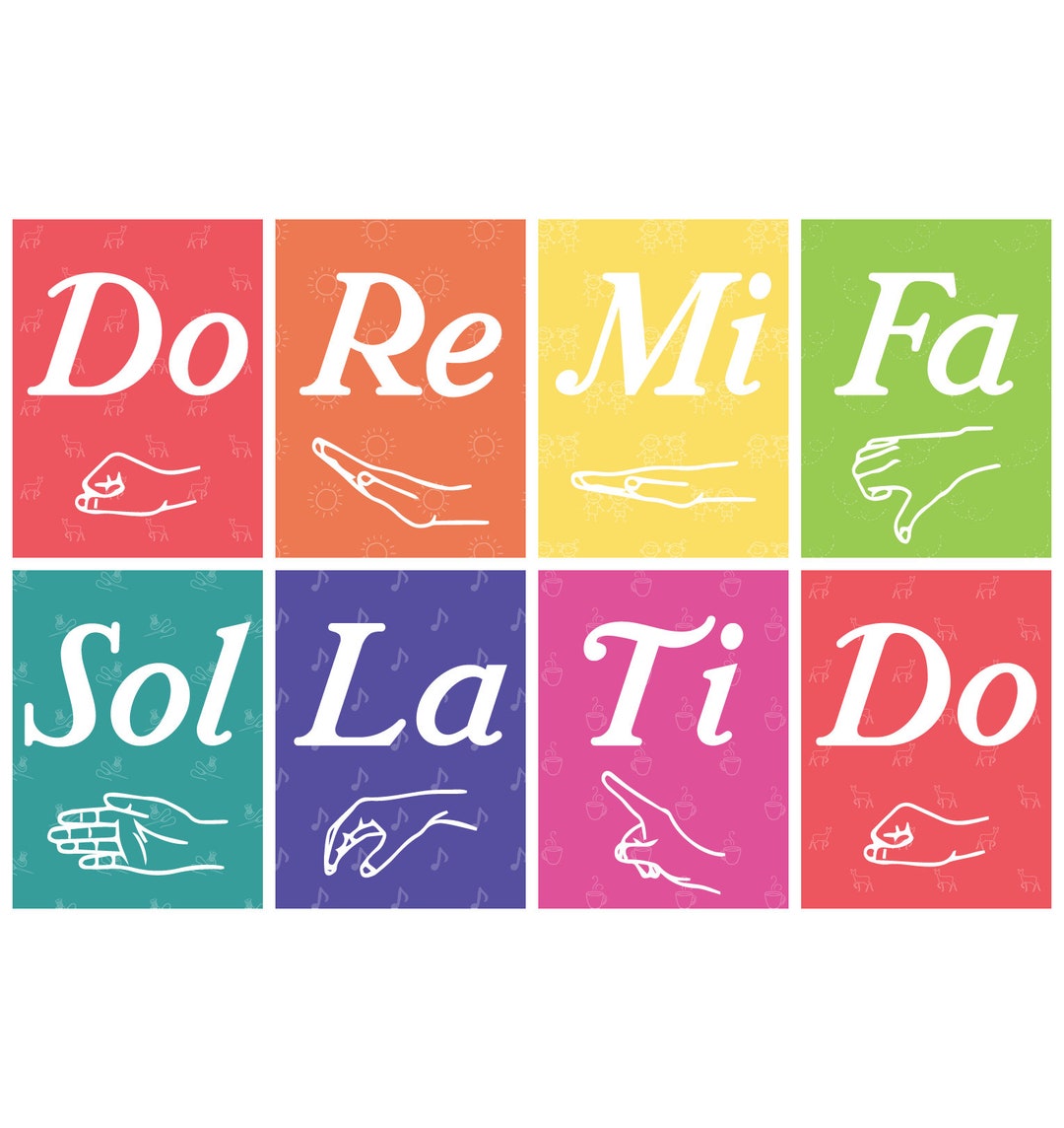 Solfege Hand Sign Posters • Boomwhacker Color Scheme • Music Classroom Decor - Etsy